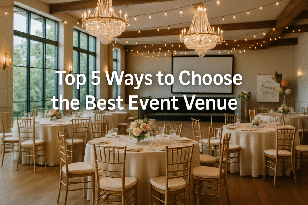 Top 5 Ways to Choose the Best Event Venue – 234 Inspired